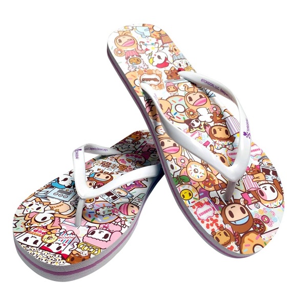 tokidoki | Shoes | Nwt Tokidoki Donutellas Sweet Shop Womens Flip Flop ...